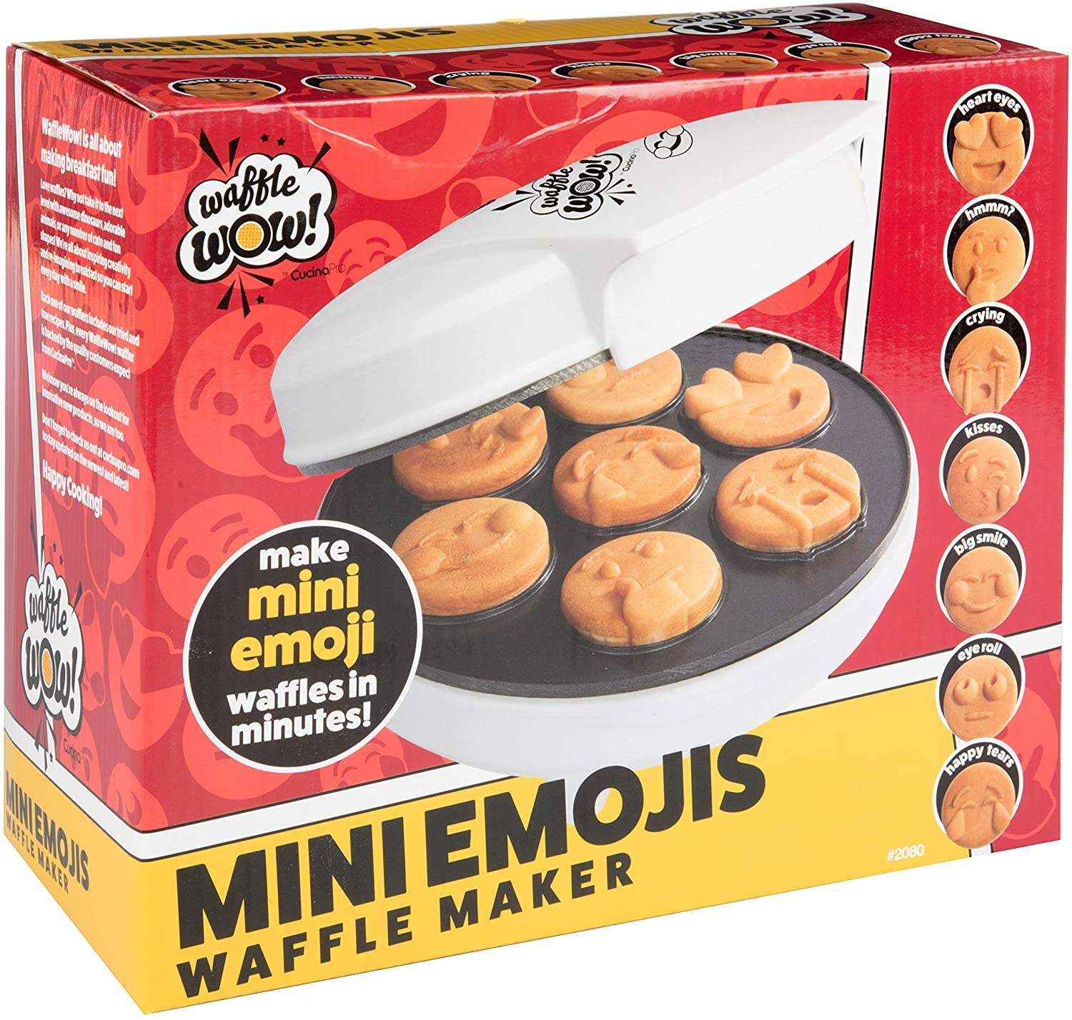 Mini Iron Poop Emoji Mini Waffle Maker- Breakfast Fun For Kids W Cute ...